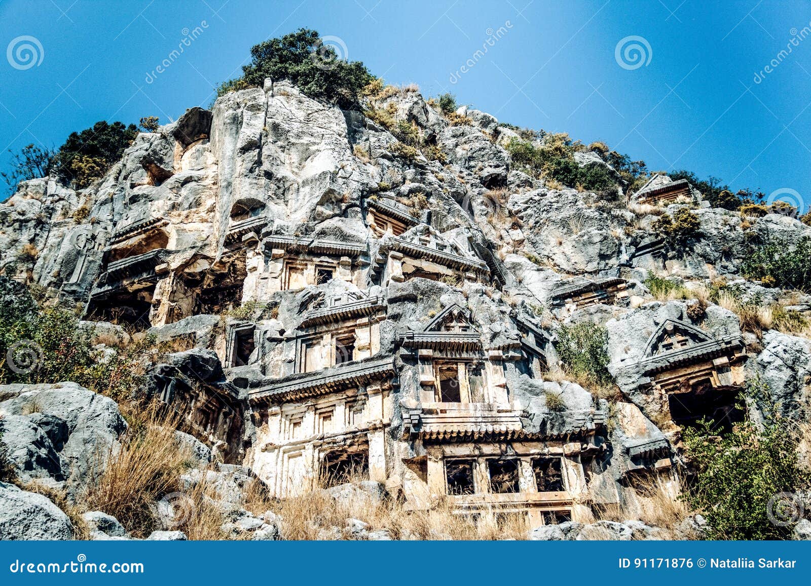 Ancient Town in Myra Demre Turkey. Stock Photo - Image of ancient ...