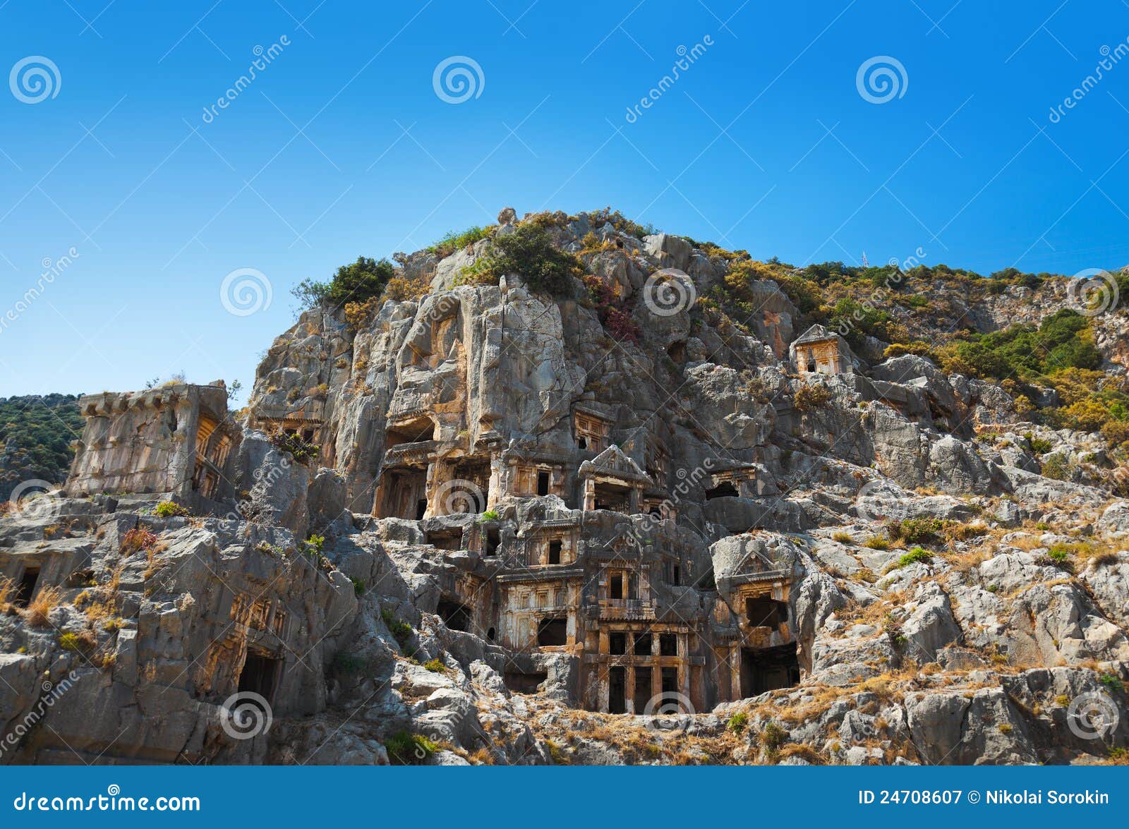 Ancient Town in Myra, Turkey Stock Image - Image of lykia, antique ...