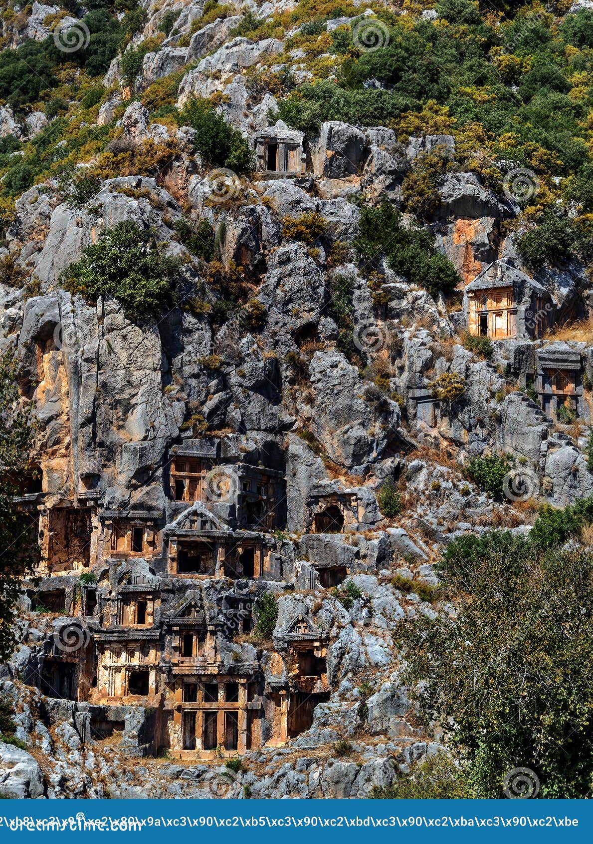 Ancient Town In Myra, Turkey - Archeology Background Stock Image ...