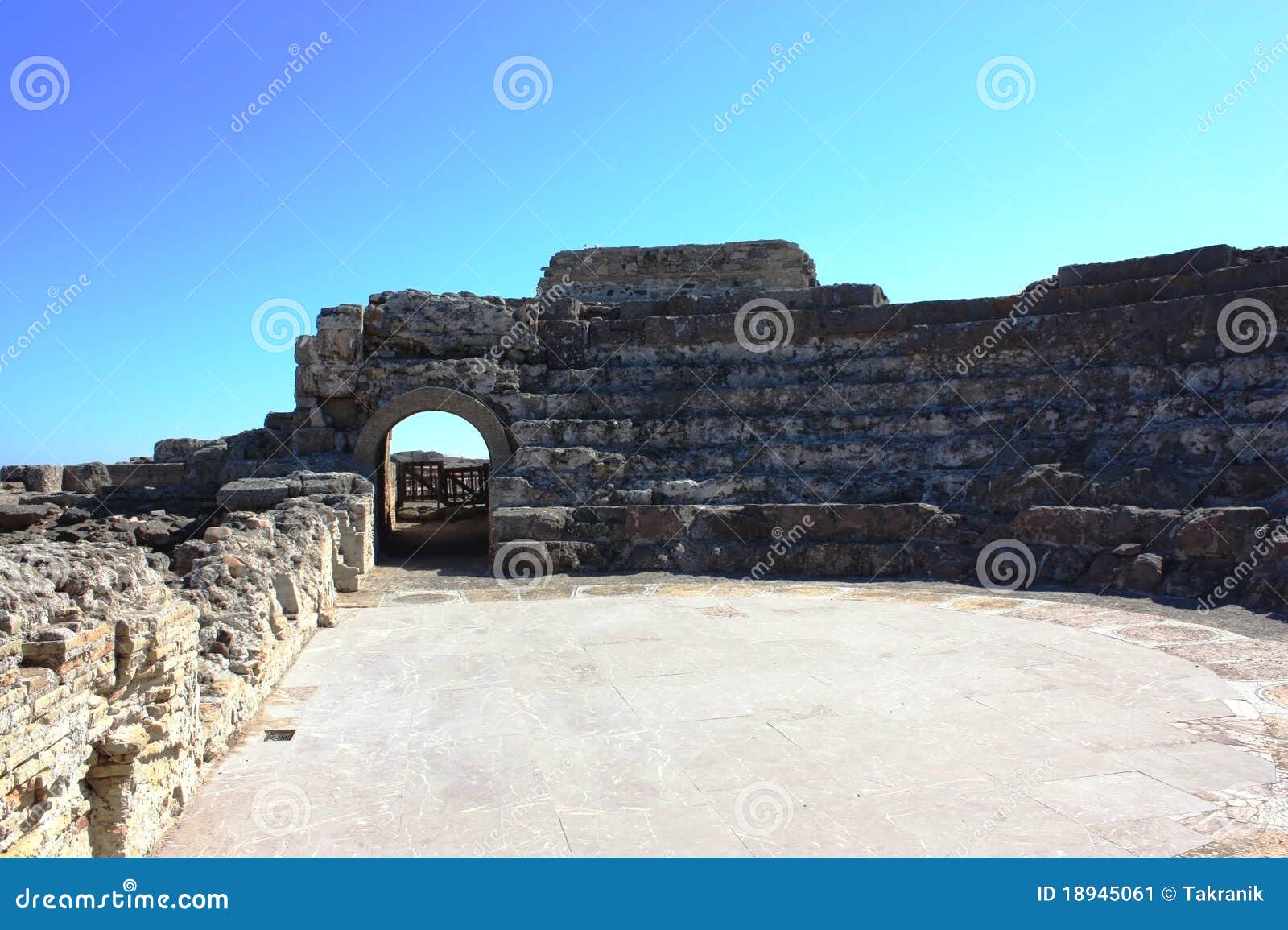 Ancient Town Nora, Sardinia Stock Image - Image of history, stone: 18945061