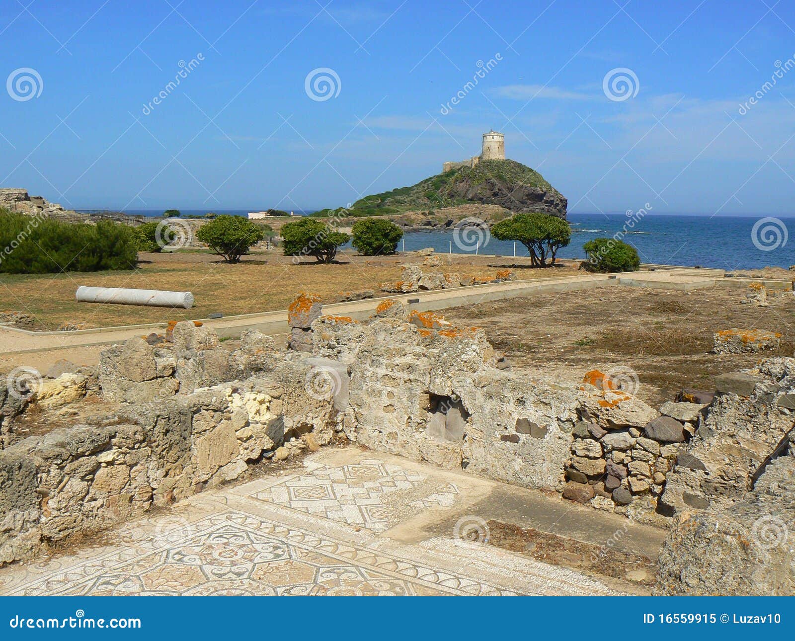 Ancient Town of Pula, Sardinia Stock Image - Image of historical ...