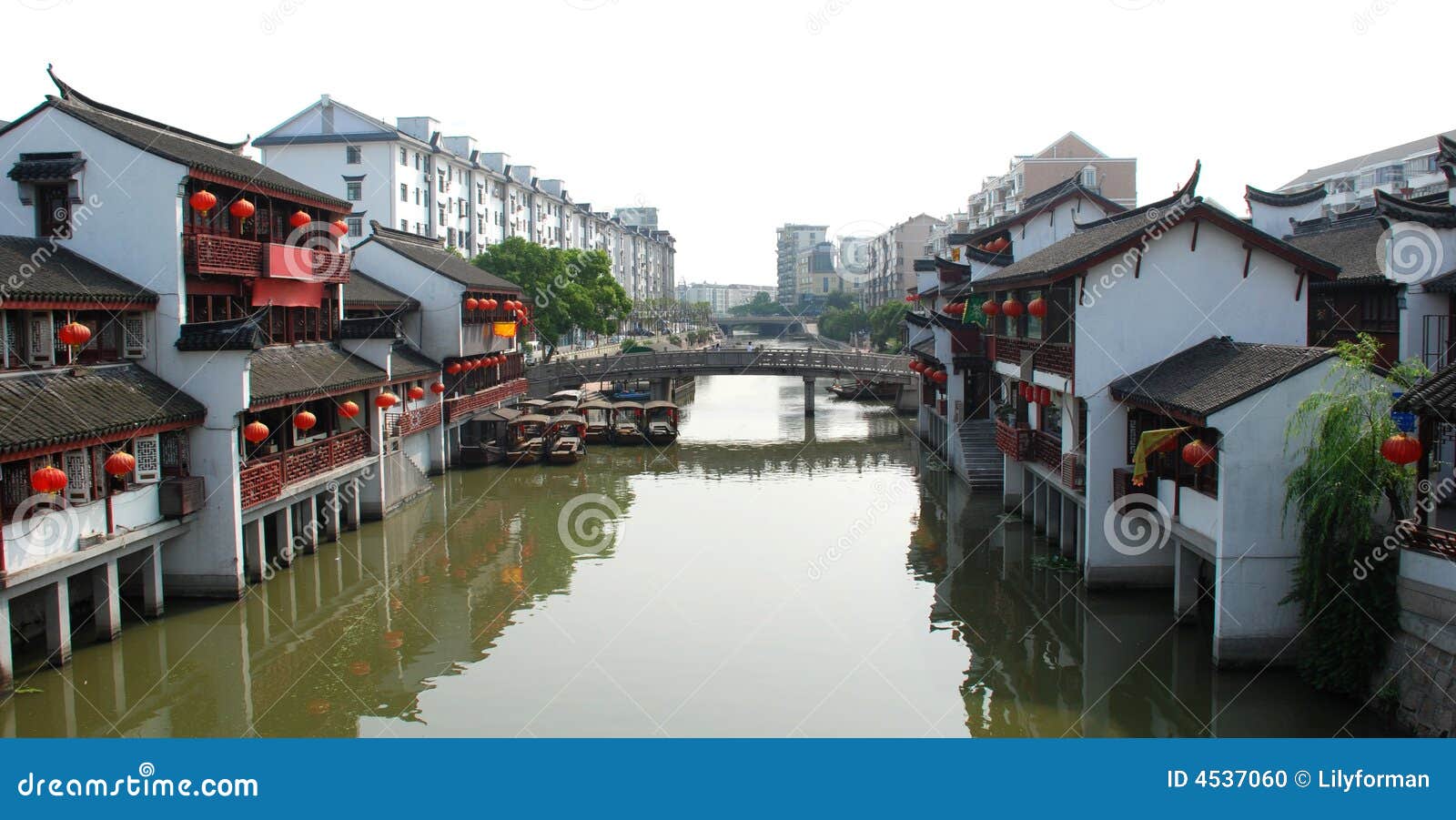 Ancient Town of Qibao, Shanghai Stock Photo - Image of modern, bridge ...