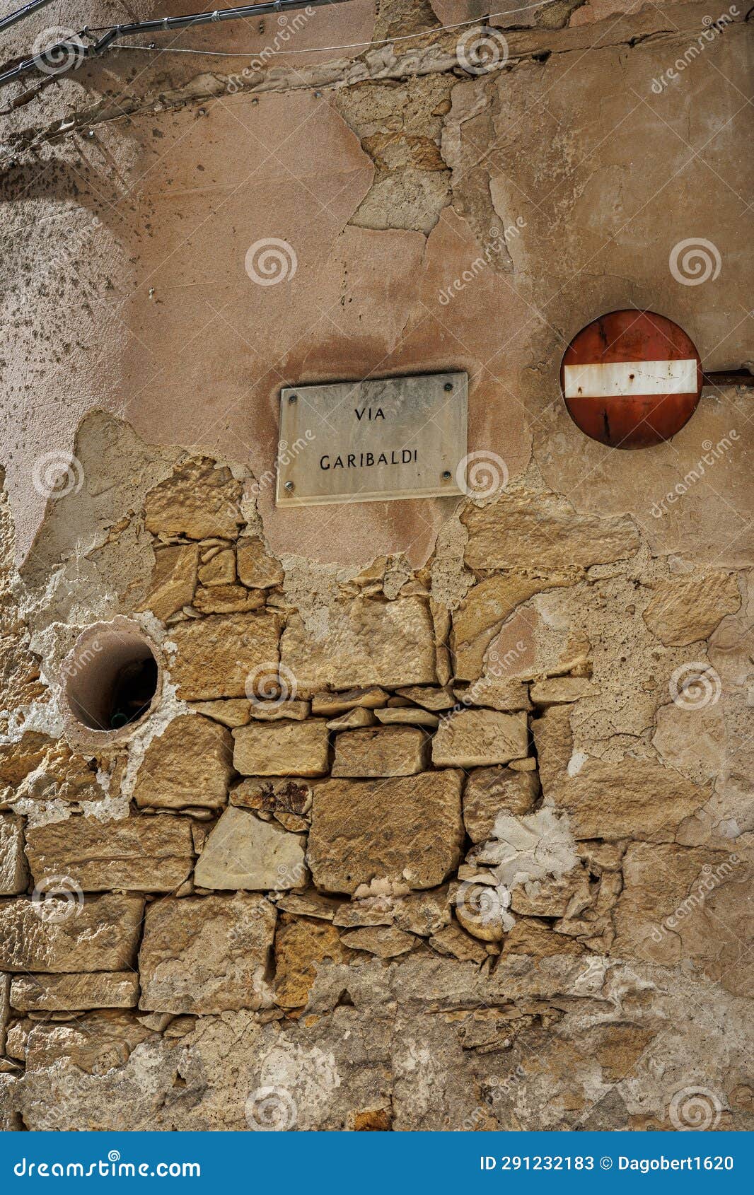 The Ancient Town of Salemi on the Island of Sicily Stock Image - Image ...