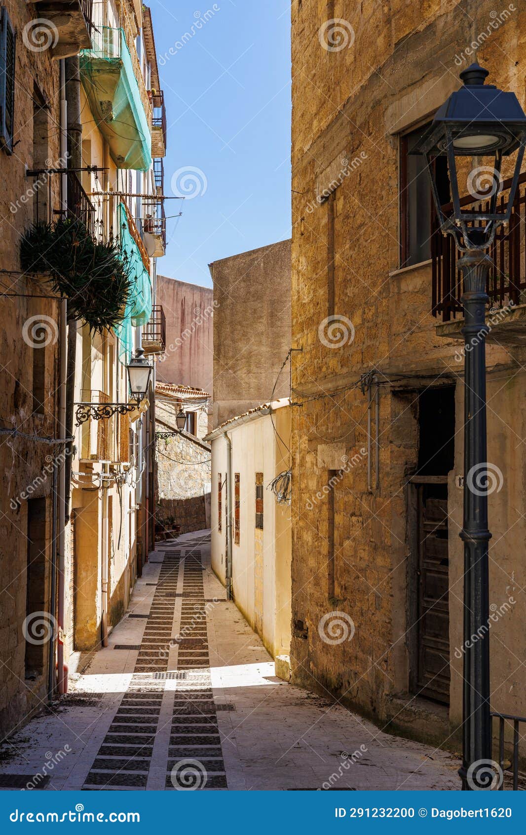 The Ancient Town of Salemi on the Island of Sicily Stock Photo - Image ...