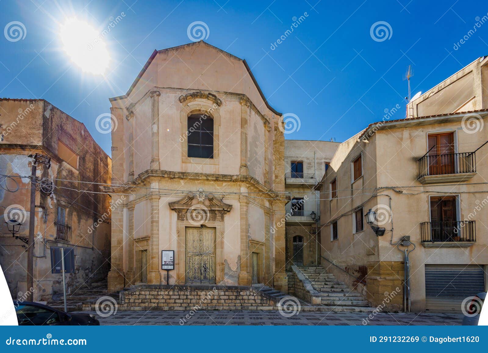 The Ancient Town of Salemi on the Island of Sicily Stock Image - Image ...