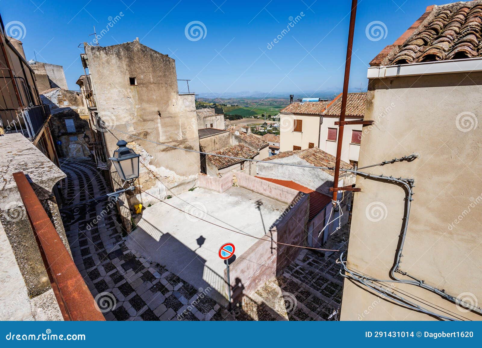 The Ancient Town of Salemi on the Island of Sicily Stock Photo - Image ...