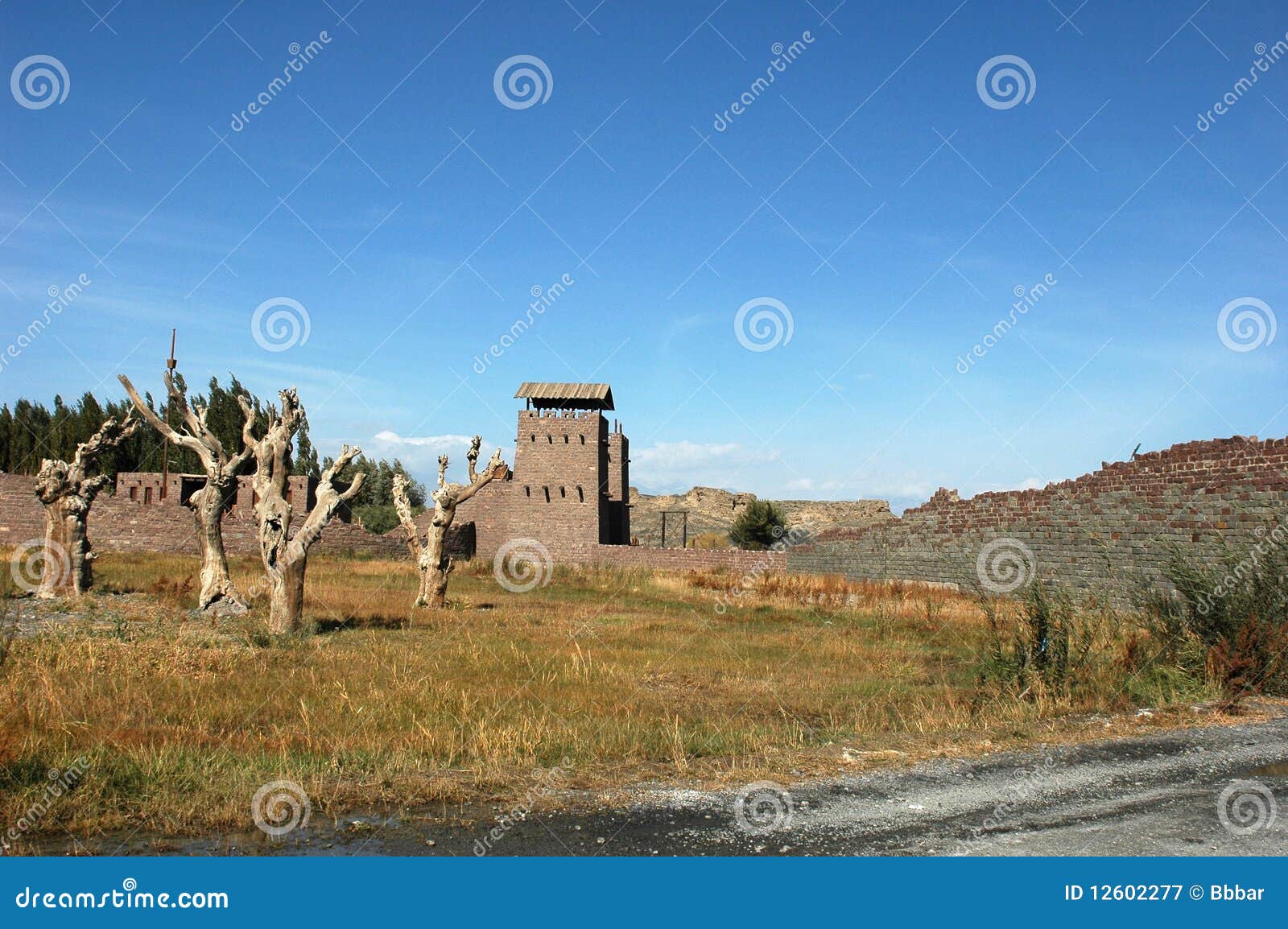 Ancient town in sinkiang stock image. Image of town, relics - 12602277