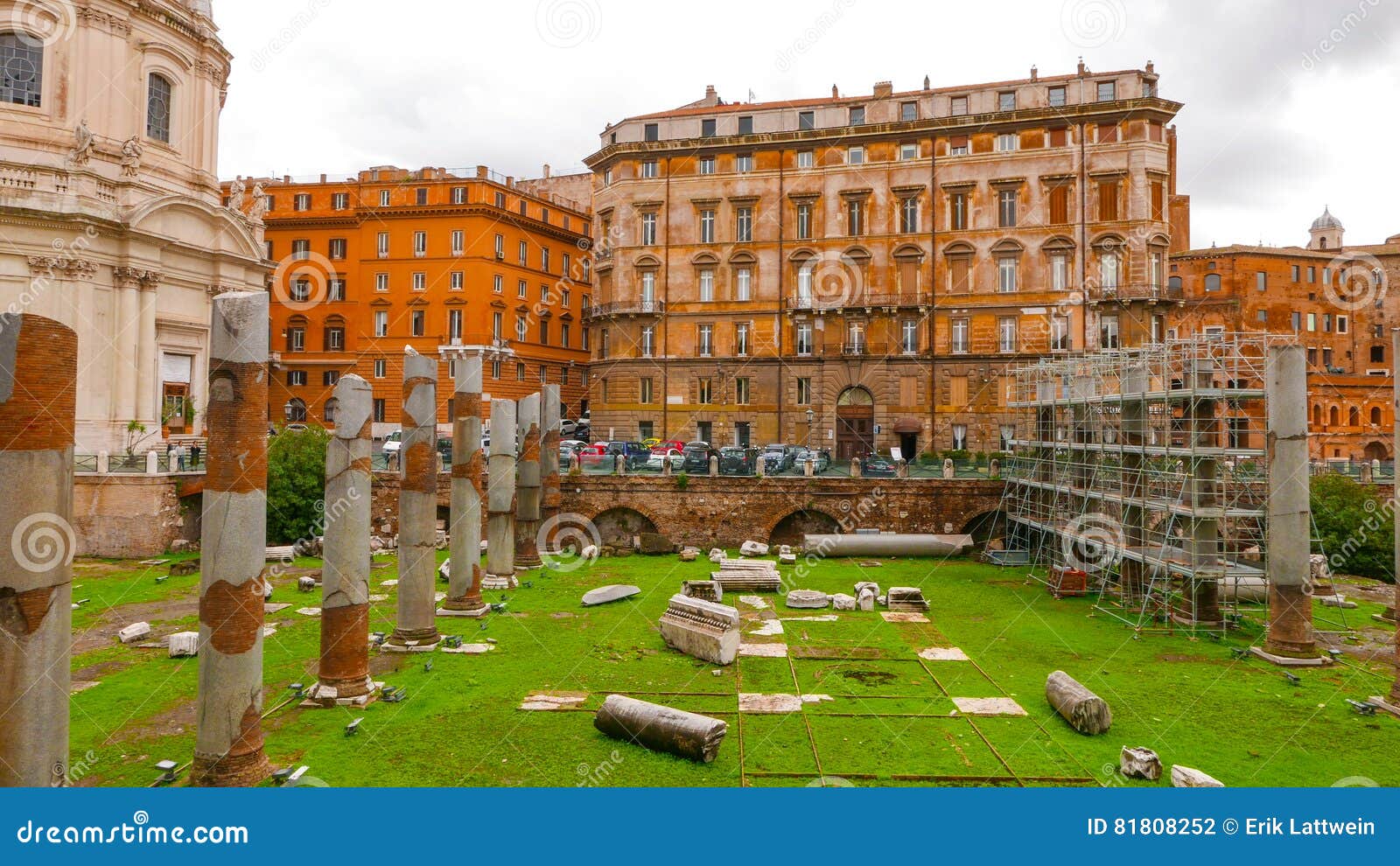 Ancient Traian Forum in Rome Stock Photo - Image of capital, vatican ...