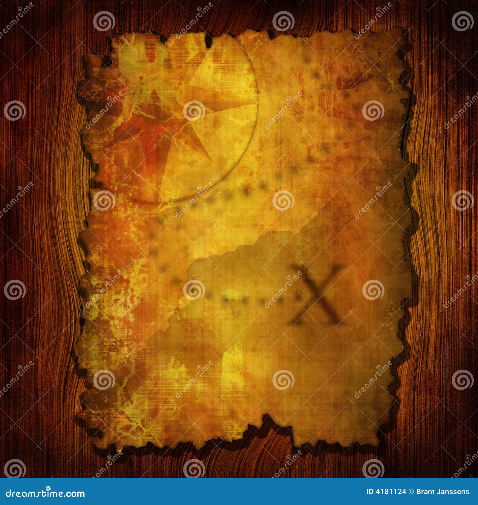 Old Pirate Map Texture