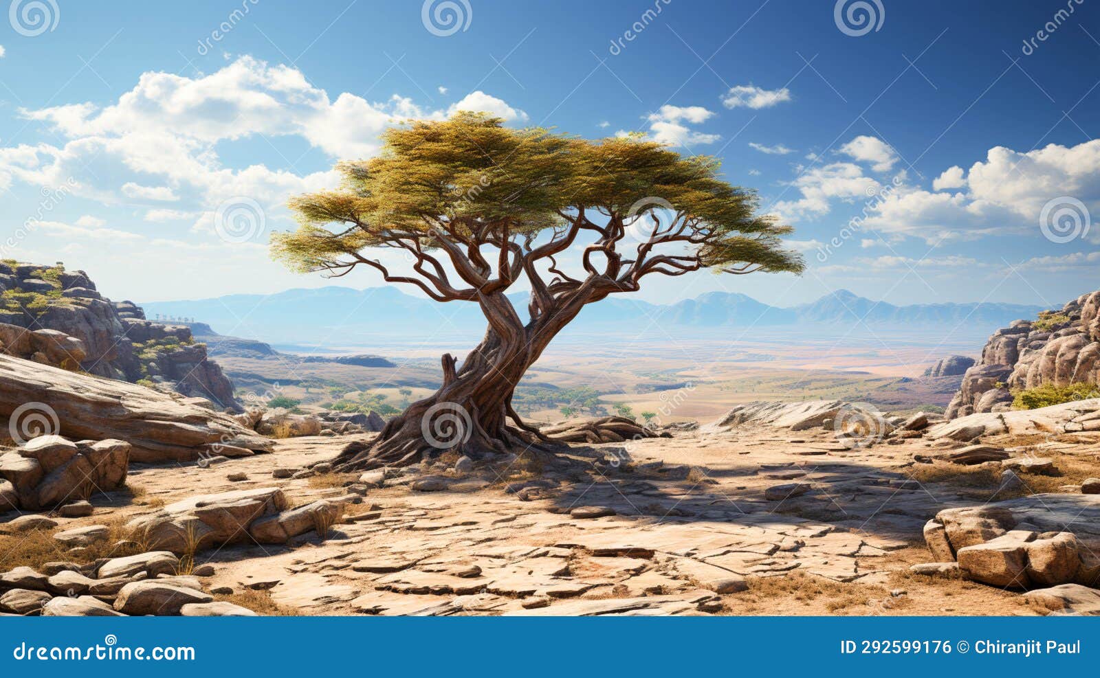 An Ancient Tree in the Desert Stock Photo - Image of travel, egyptian ...