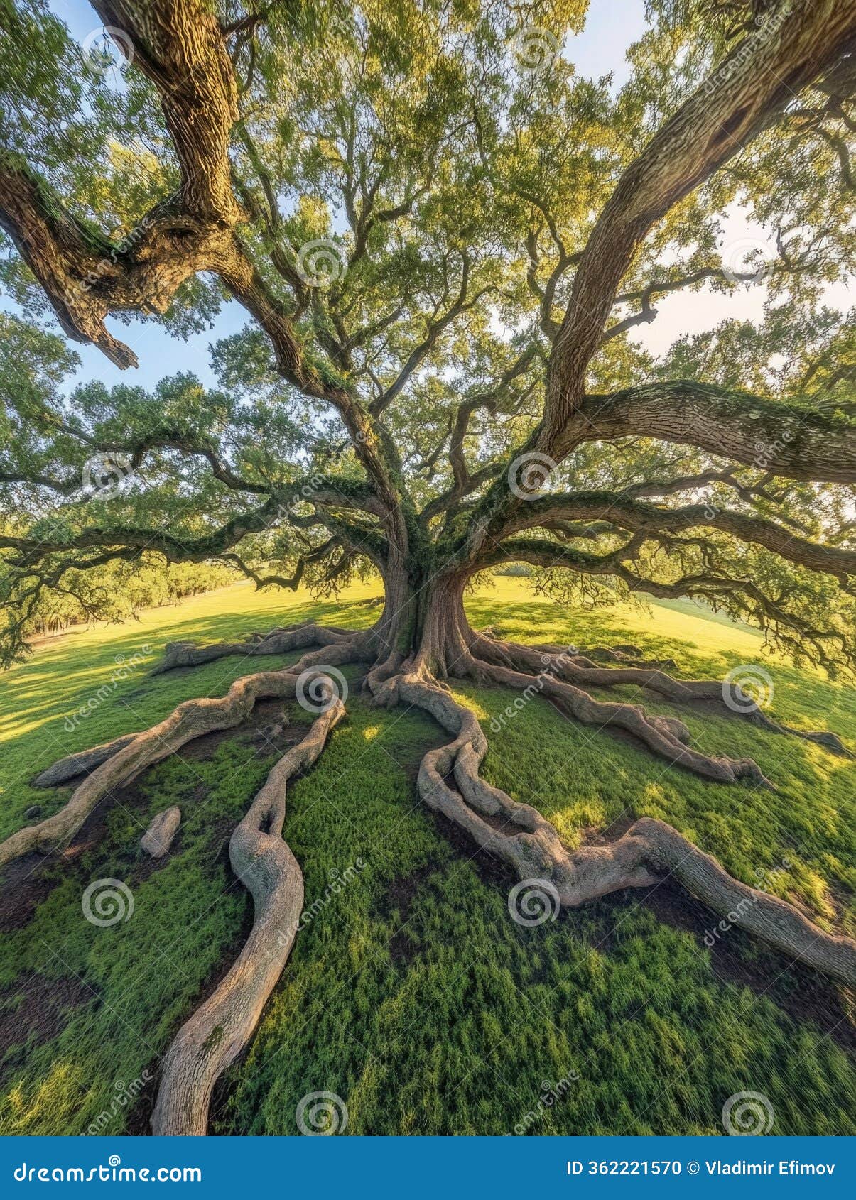 Ancient Tree with Multiple Trunks Stock Photo - Image of growth, nature ...