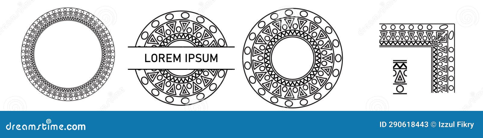 Ancient Tribe Seamless Line Pattern Indian Maya Aztec Sculpture ...