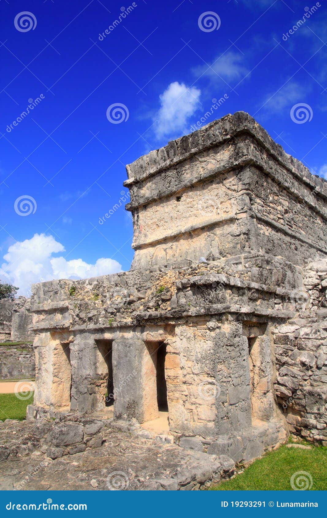 Ancient Tulum Mayan Ruins Mexico Quintana Roo Stock Image - Image of ...