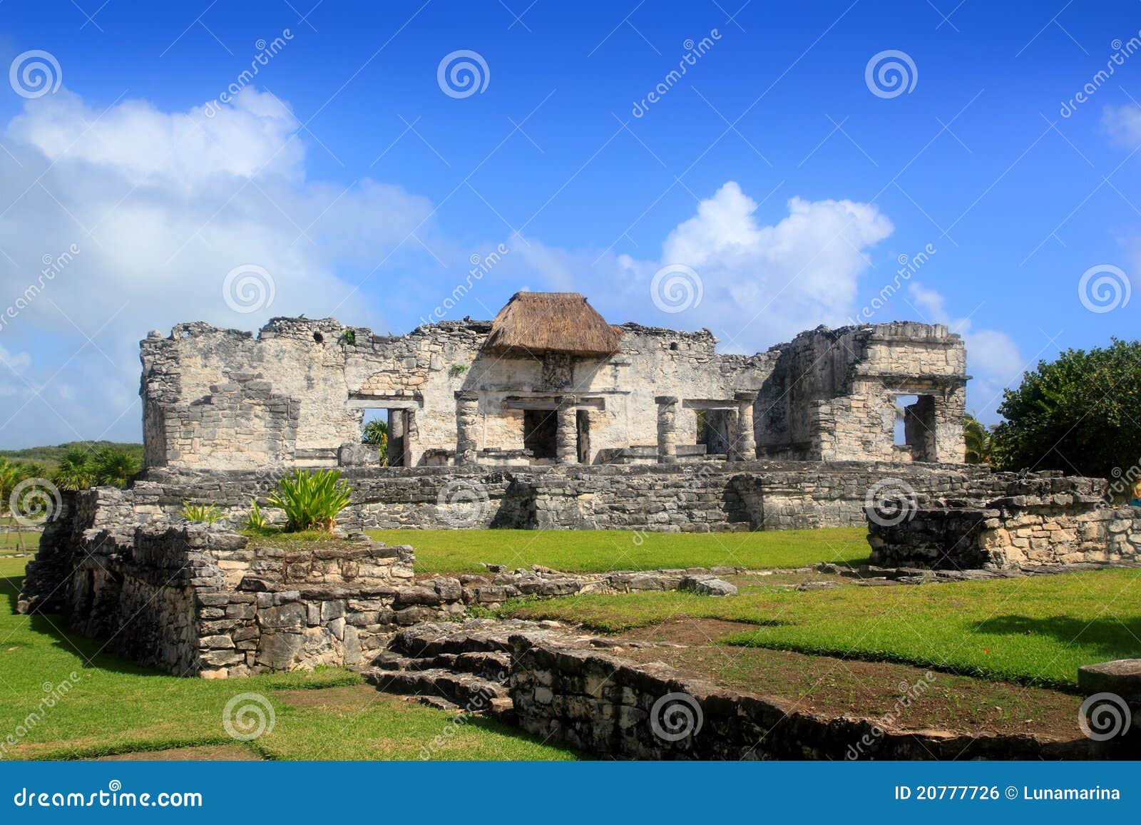Ancient Tulum Mayan Ruins Mexico Quintana Roo Stock Photo - Image of ...