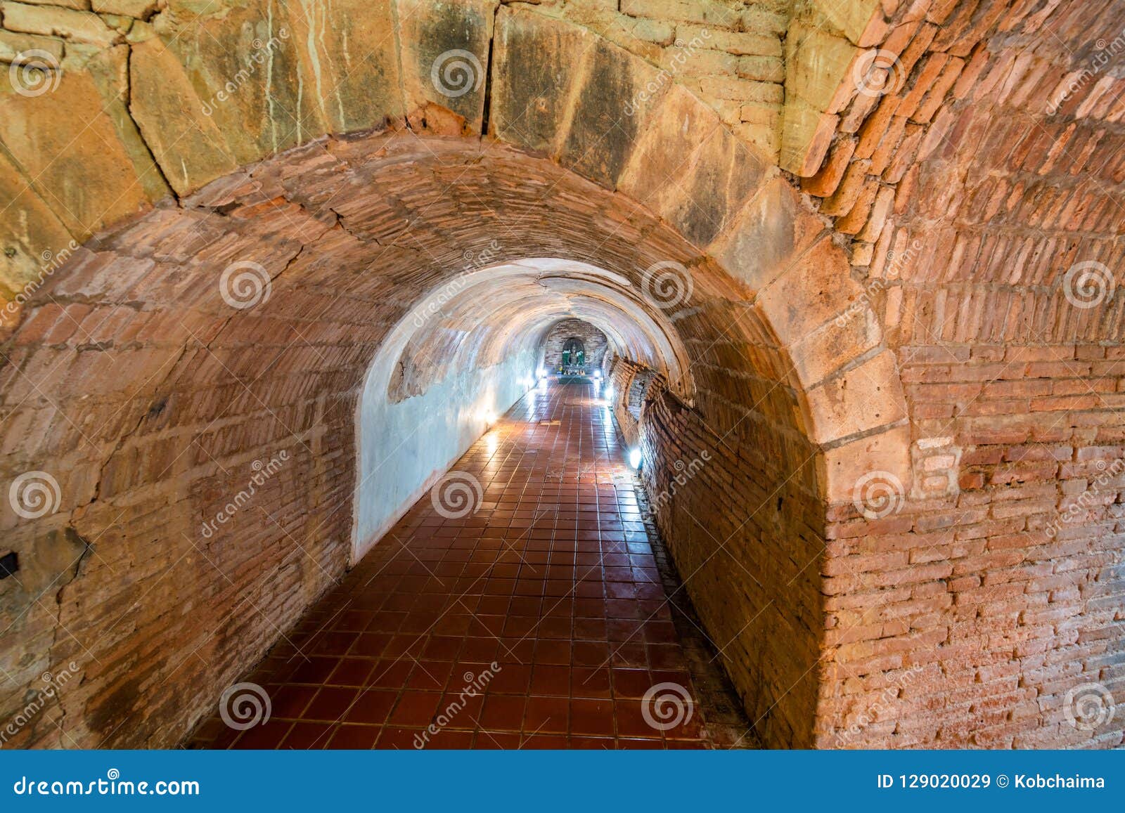 The Ancient Tunnel of Umong Temple Stock Image - Image of park, culture ...