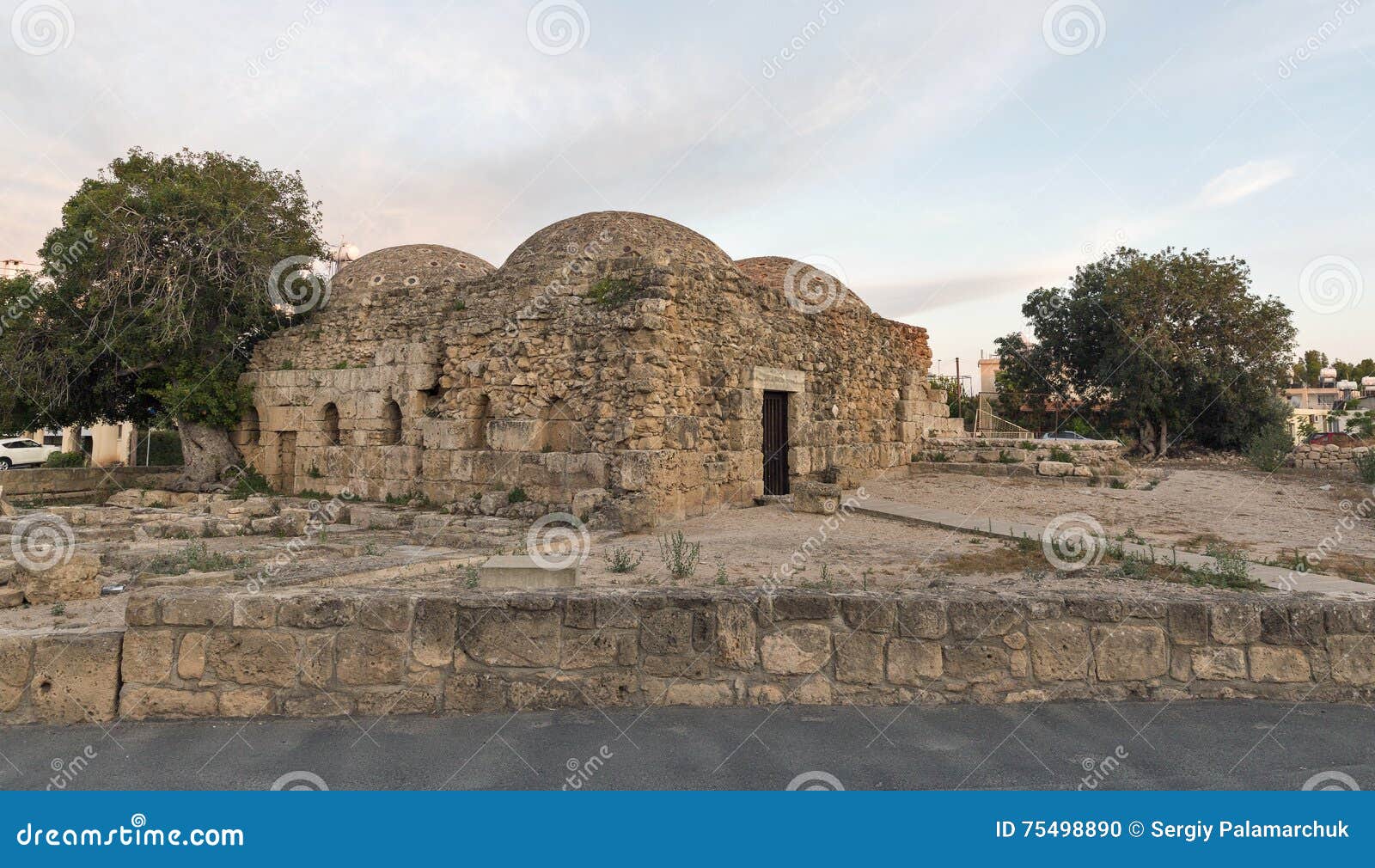 Ancient Turkish Baths in Paphos Stock Photo - Image of mediterranean ...