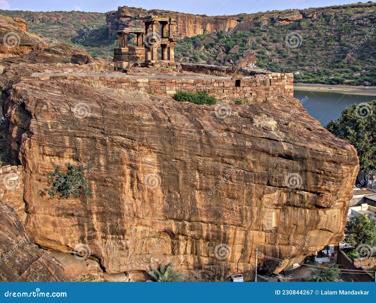 Ancient , Two Storied Observation Tower in Badami Fort, Karnataka ...