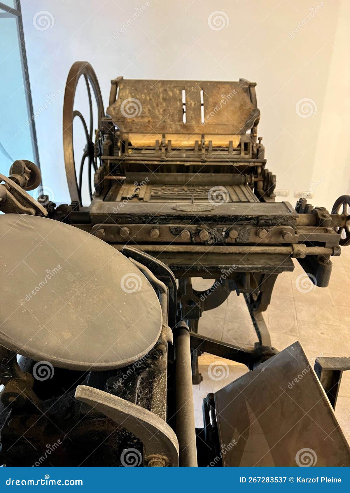 Ancient Typography Machine, Sicily, Italy Stock Image - Image of sicily ...