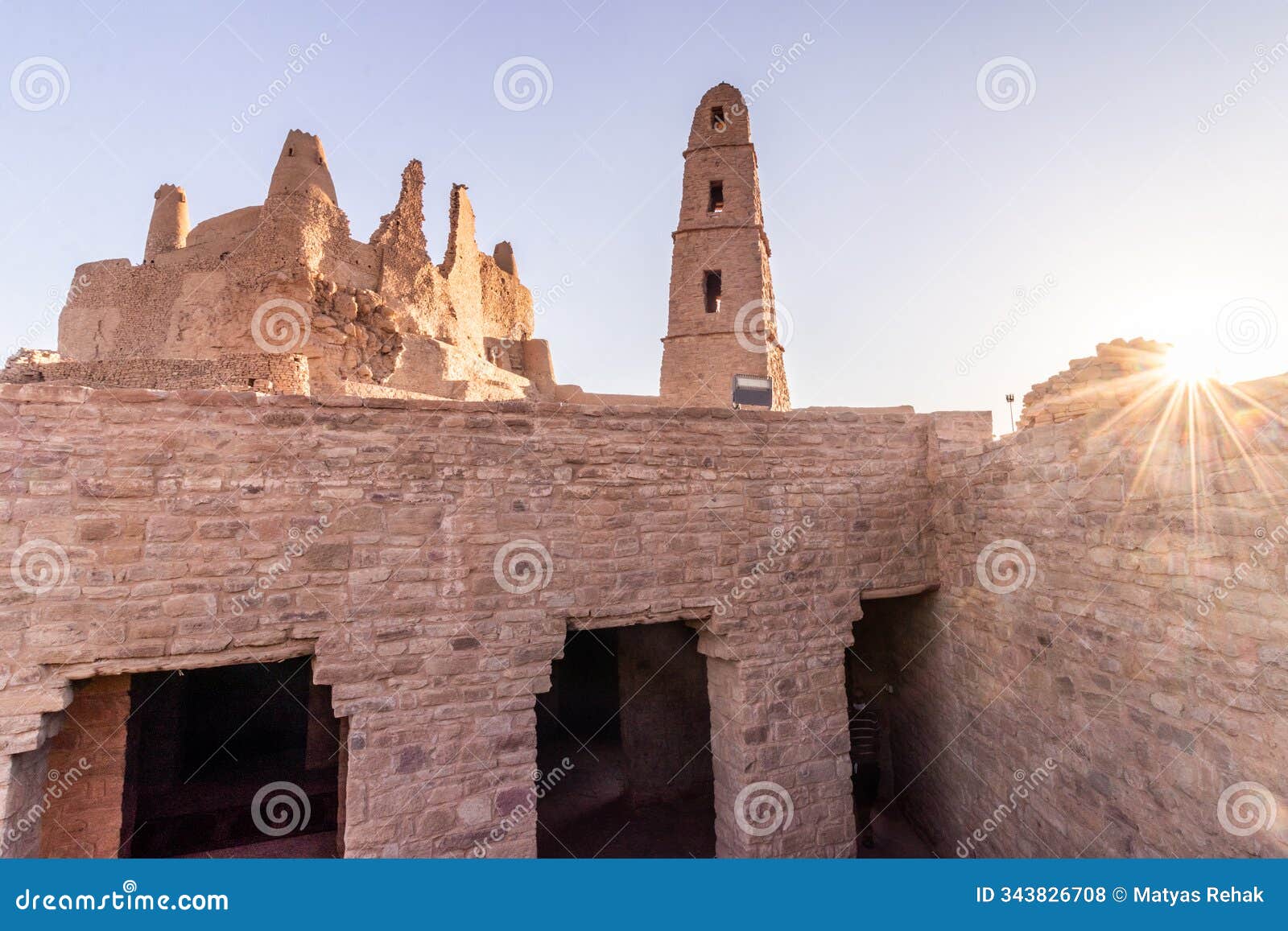 Ancient Umar (Omar) Mosque and Marid Castle in Dumat Al Jandal, Saudi ...
