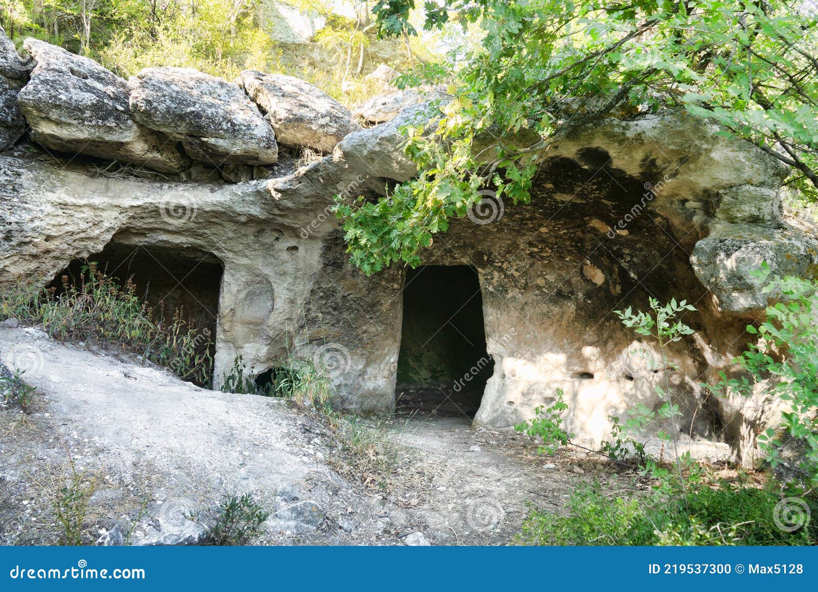 Ancient Underground Storage and Shelter for People Stock Photo - Image ...