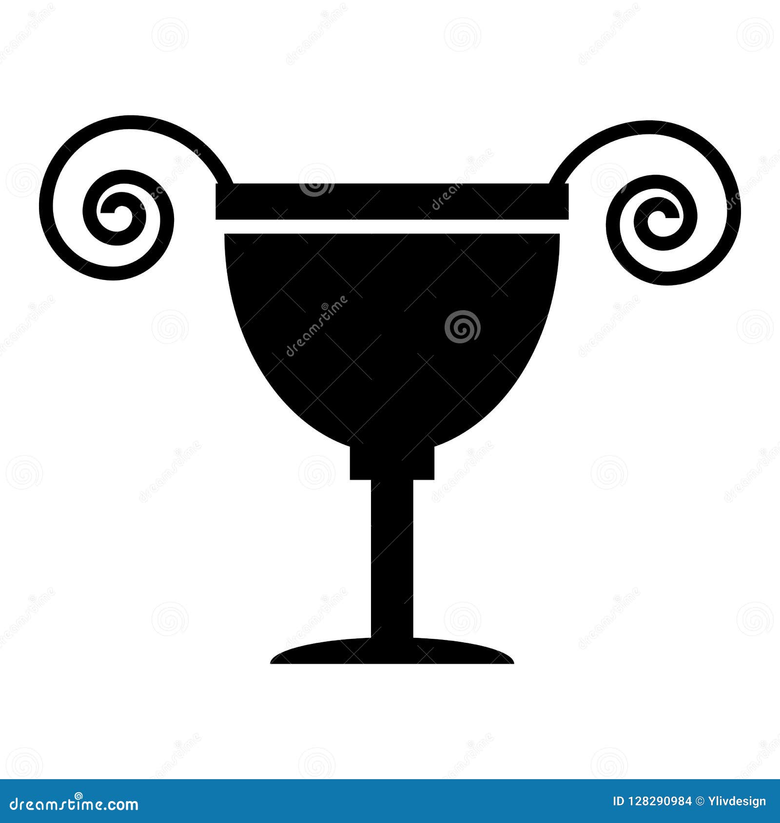 Ancient Vase Icon, Simple Style Stock Illustration - Illustration of ...