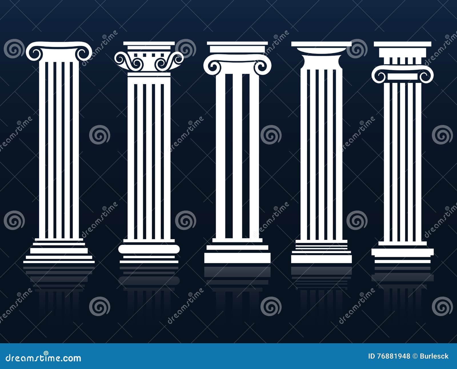 Ancient vector columns set stock vector. Illustration of construction ... Ancient vector columns set stock vector. Illustration of construction ...