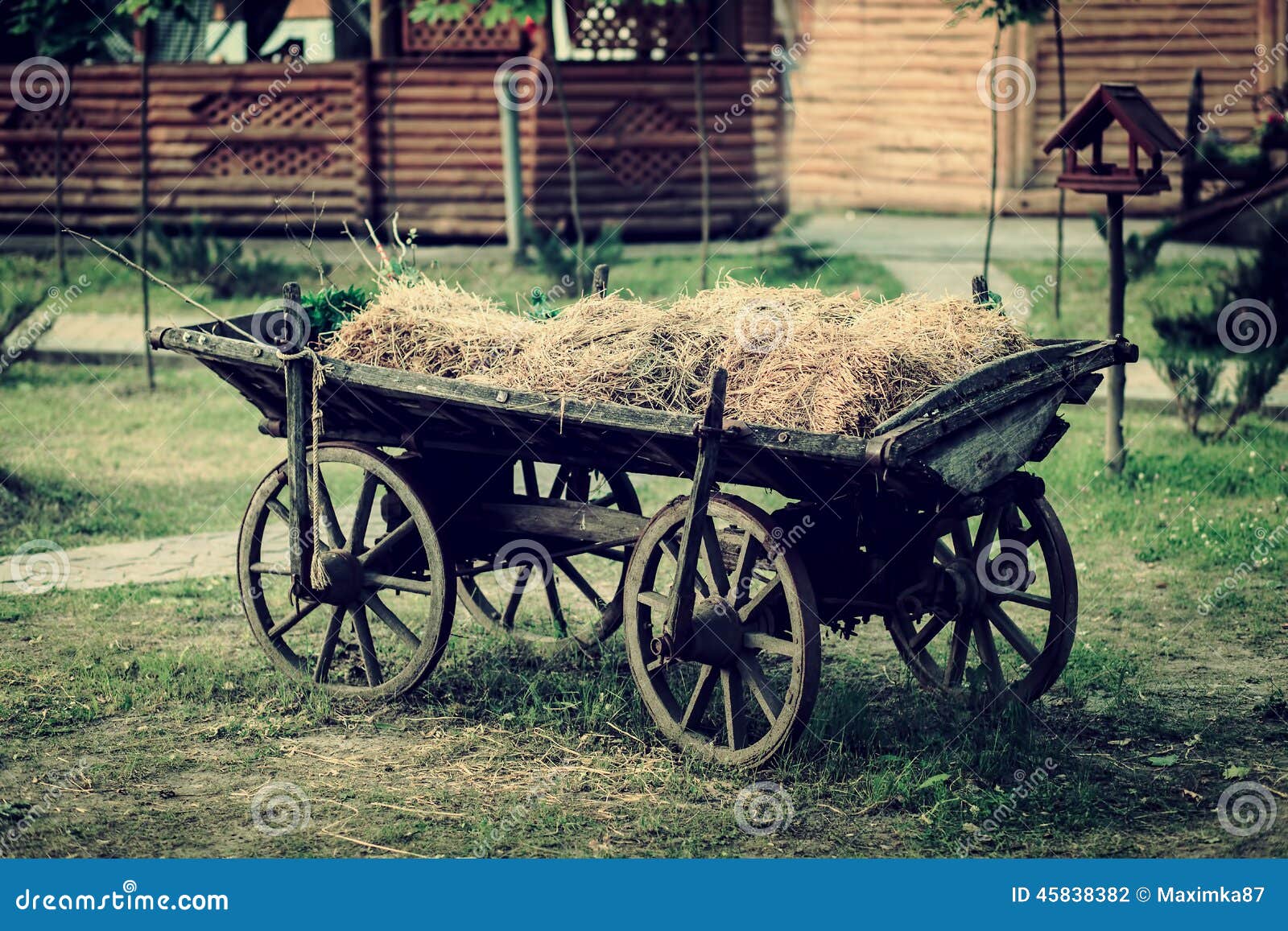 Ancient vehicle on a farm stock photo. Image of fashioned - 45838382