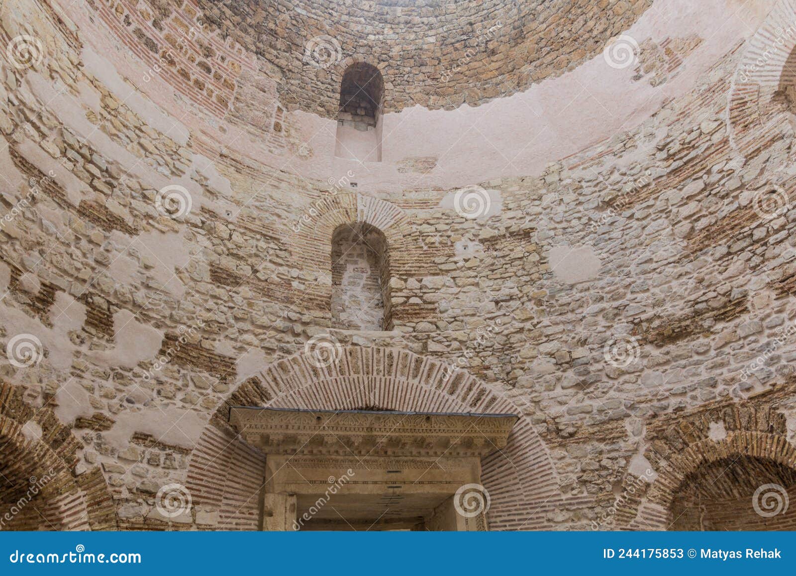 Ancient Vestibule Building in Split, Croat Stock Image - Image of ...