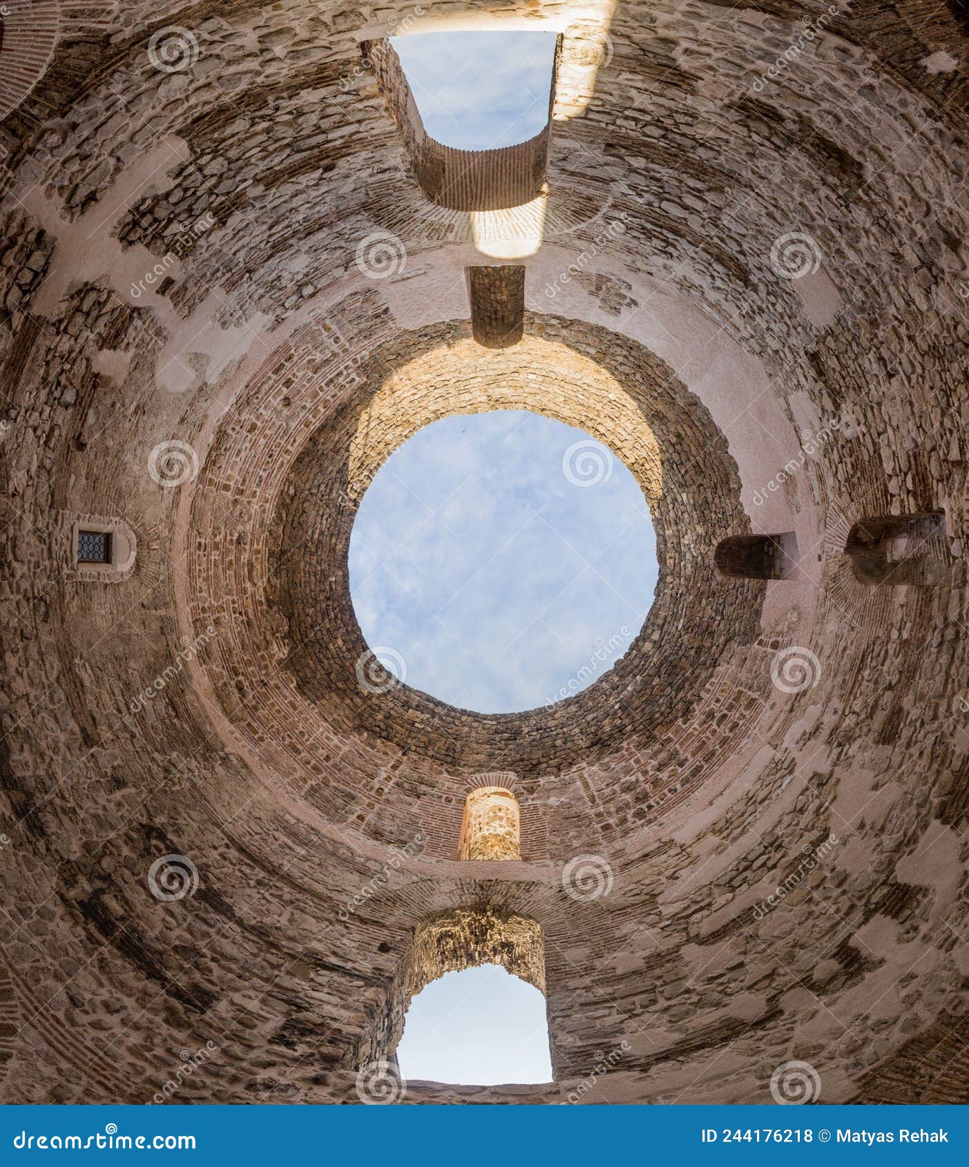 Ancient Vestibule Building in Split, Croat Stock Photo - Image of ...