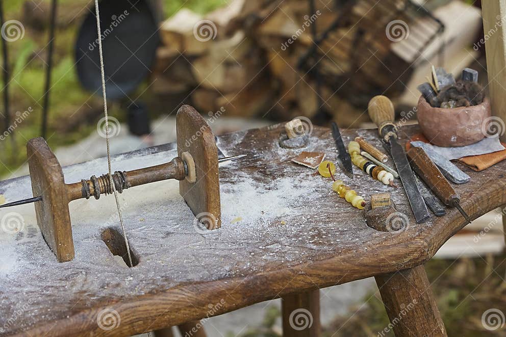 Ancient Viking Tools for Stone Processing in Denmark Stock Image ...
