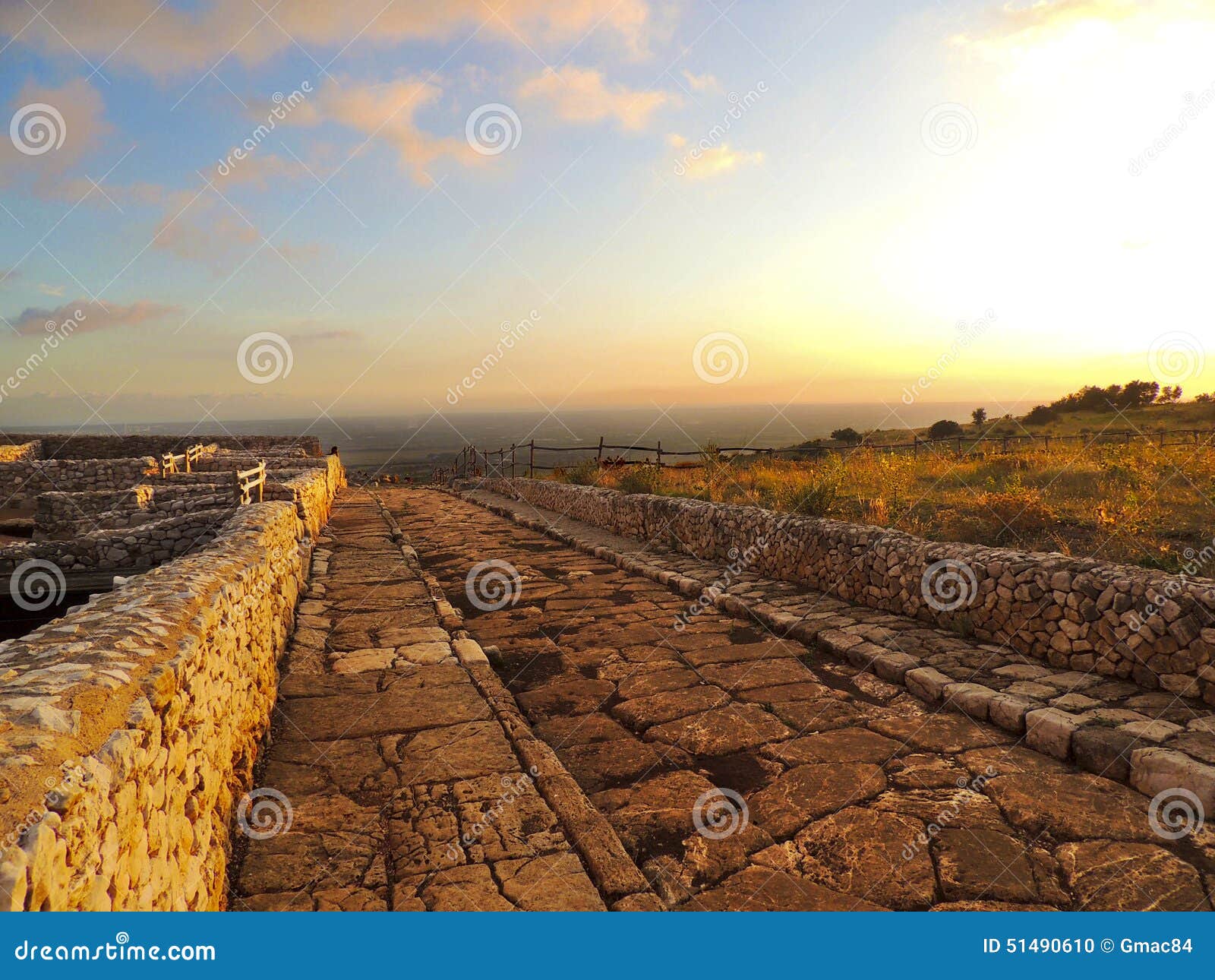 Ancient Village of the Roman Empire Stock Photo - Image of village ...