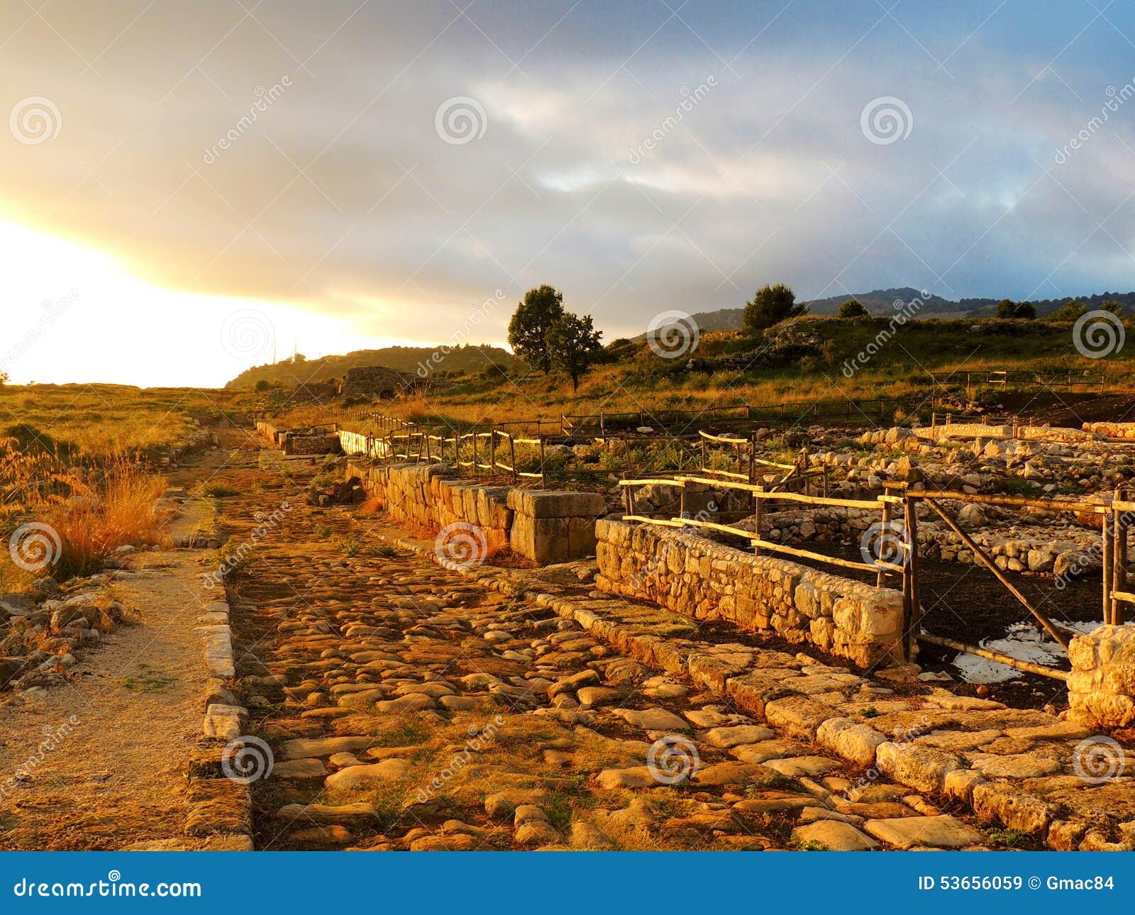 Ancient Village of the Roman Empire Stock Image - Image of history ...