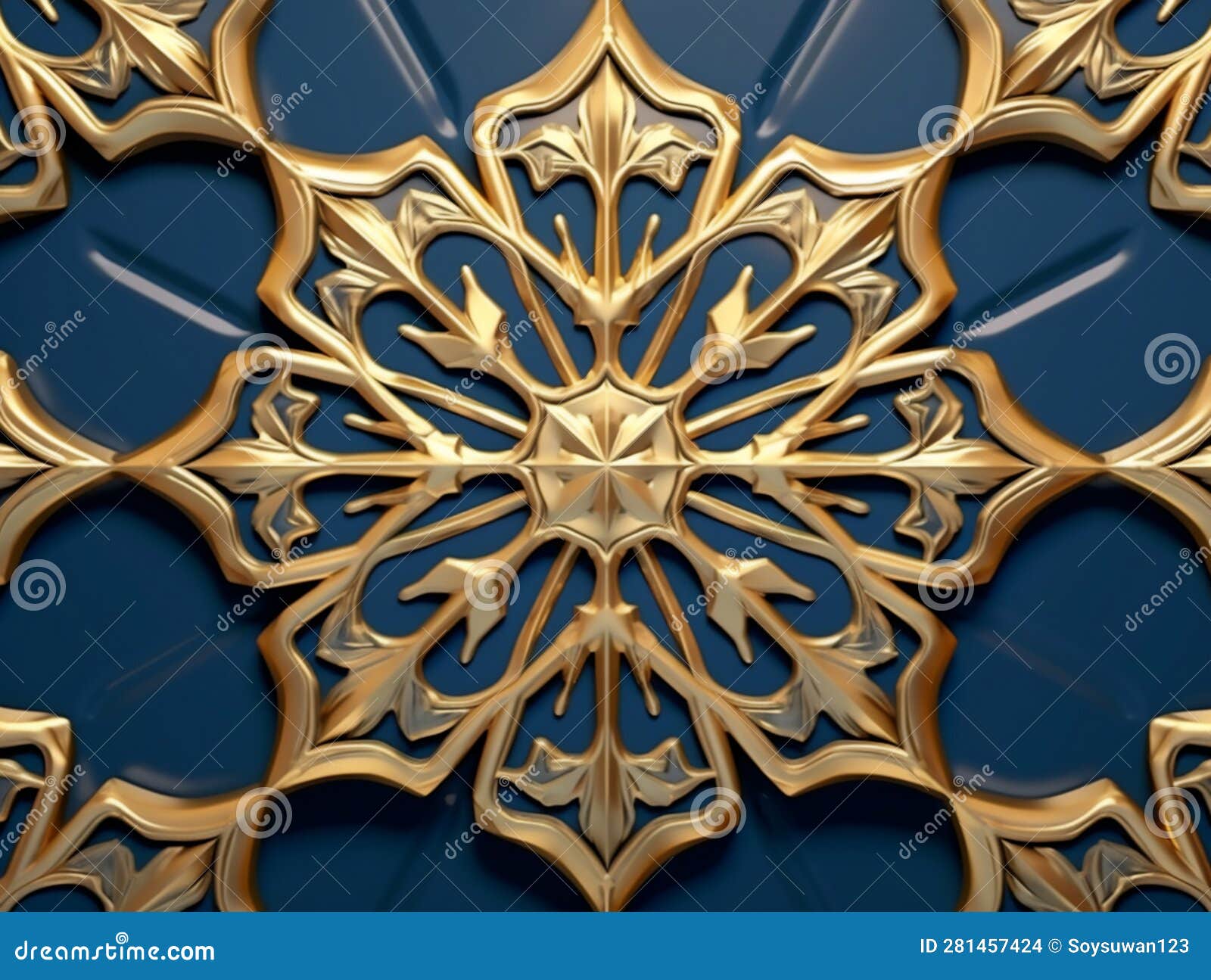 Ancient Vintage Pattern with Pattern Dark and Gold Generative a Stock ...