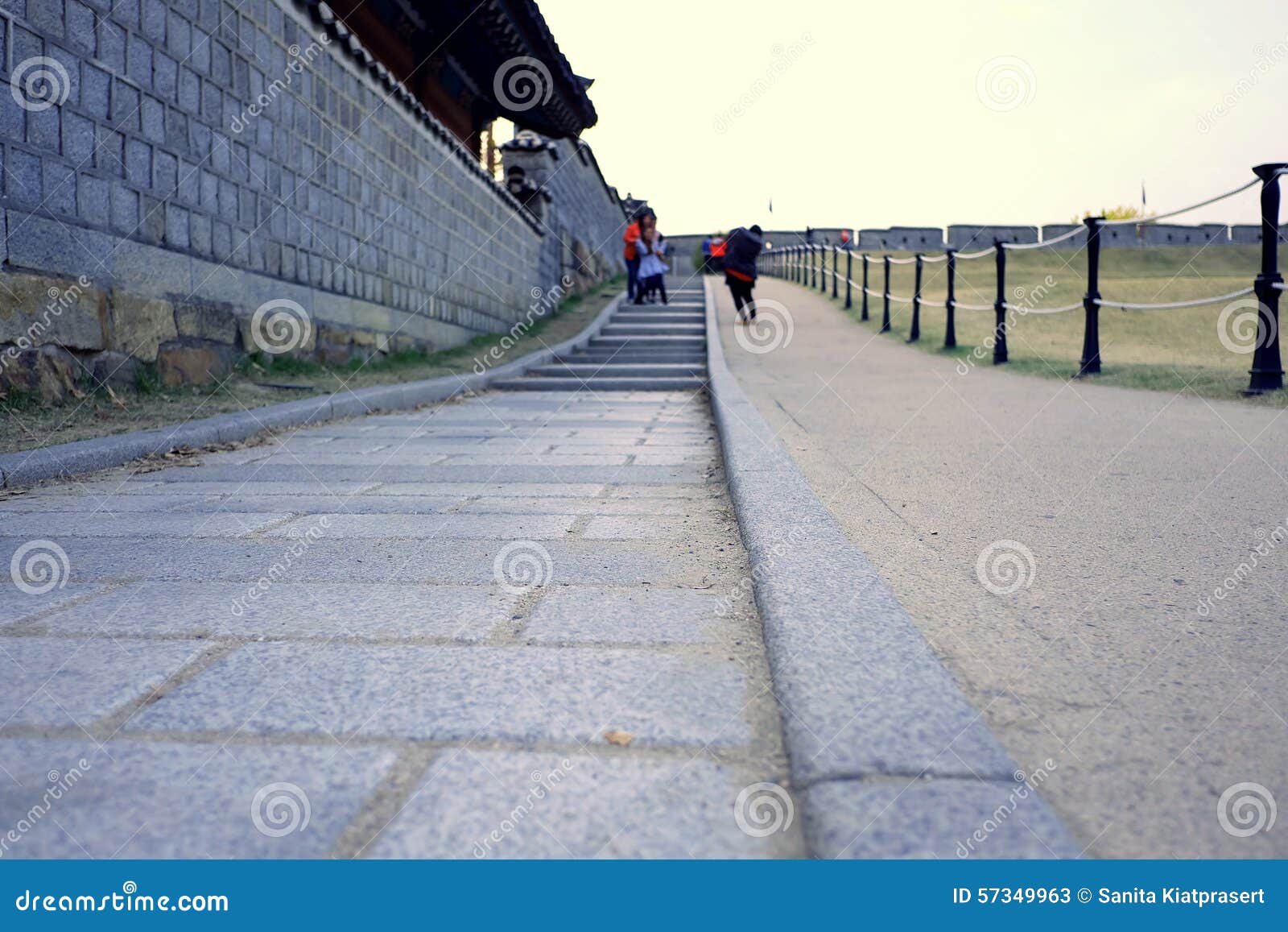 Ancient walkway stock image. Image of fortress, walk - 57349963