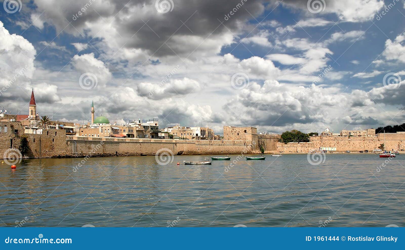Ancient Wall of Acre, Israel. Stock Photo - Image of exterior, east ...