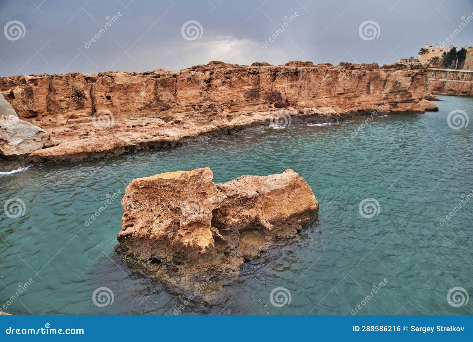 The Ancient Wall in Batroun, Lebanon Stock Photo - Image of building ...