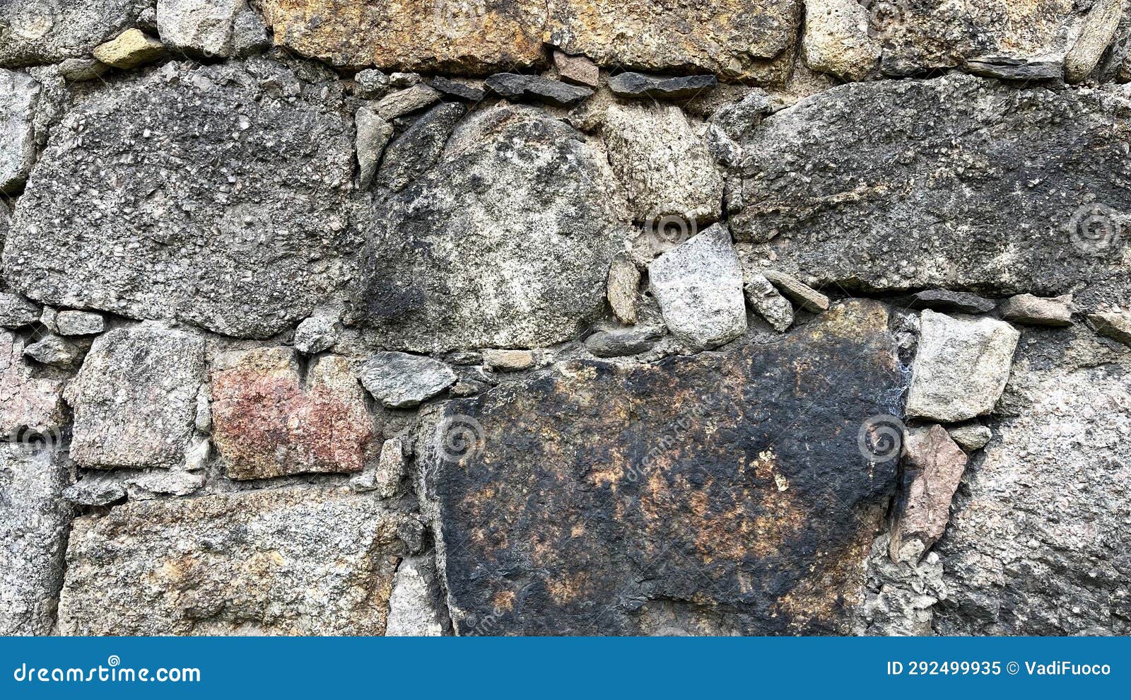 An Ancient Wall Made of Large Stones, Stonework Stock Image - Image of ...