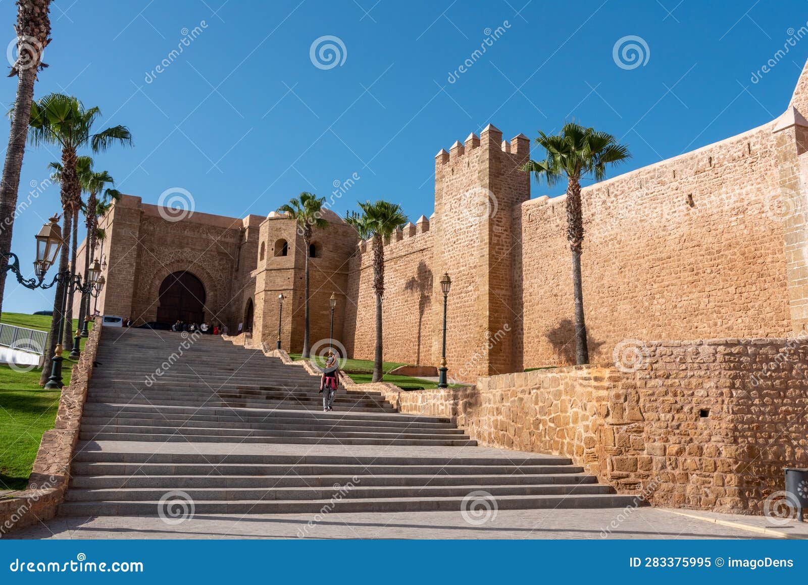 Ancient Wall and Main Gate of the Famous Kasbah of the Udayas in ...