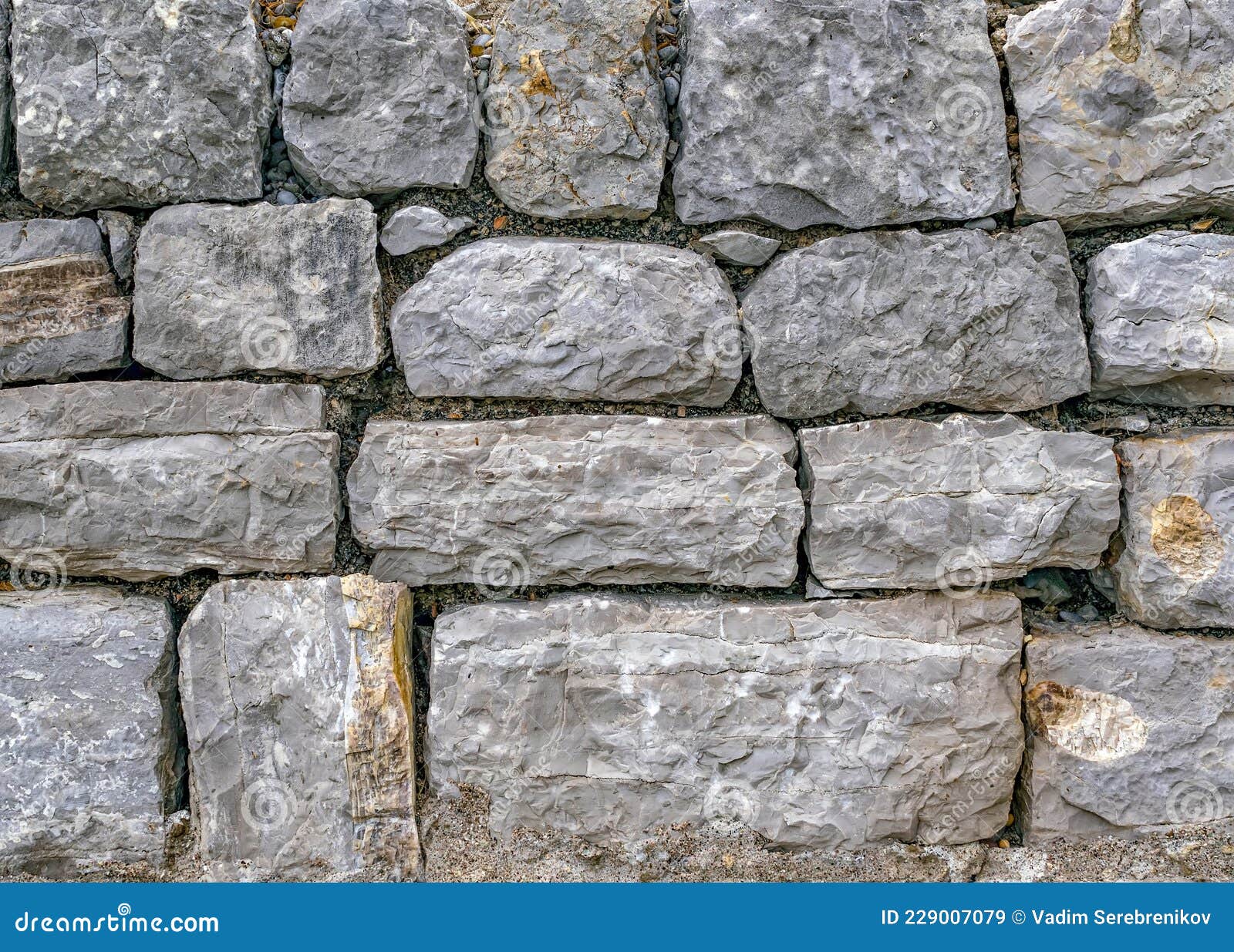 Ancient Wall Masonry from Chipped Granite Blocks. Wall Stone Pattern ...