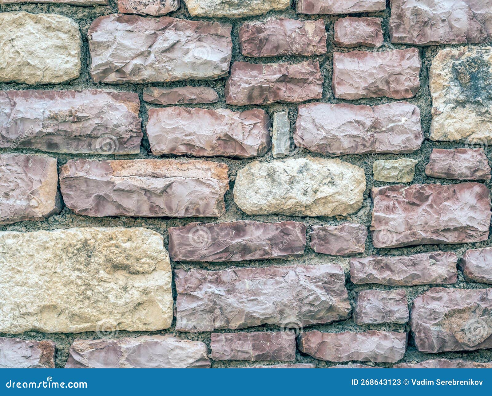 Ancient Wall Masonry from Chipped Granite Blocks. Wall Stone Pattern ...