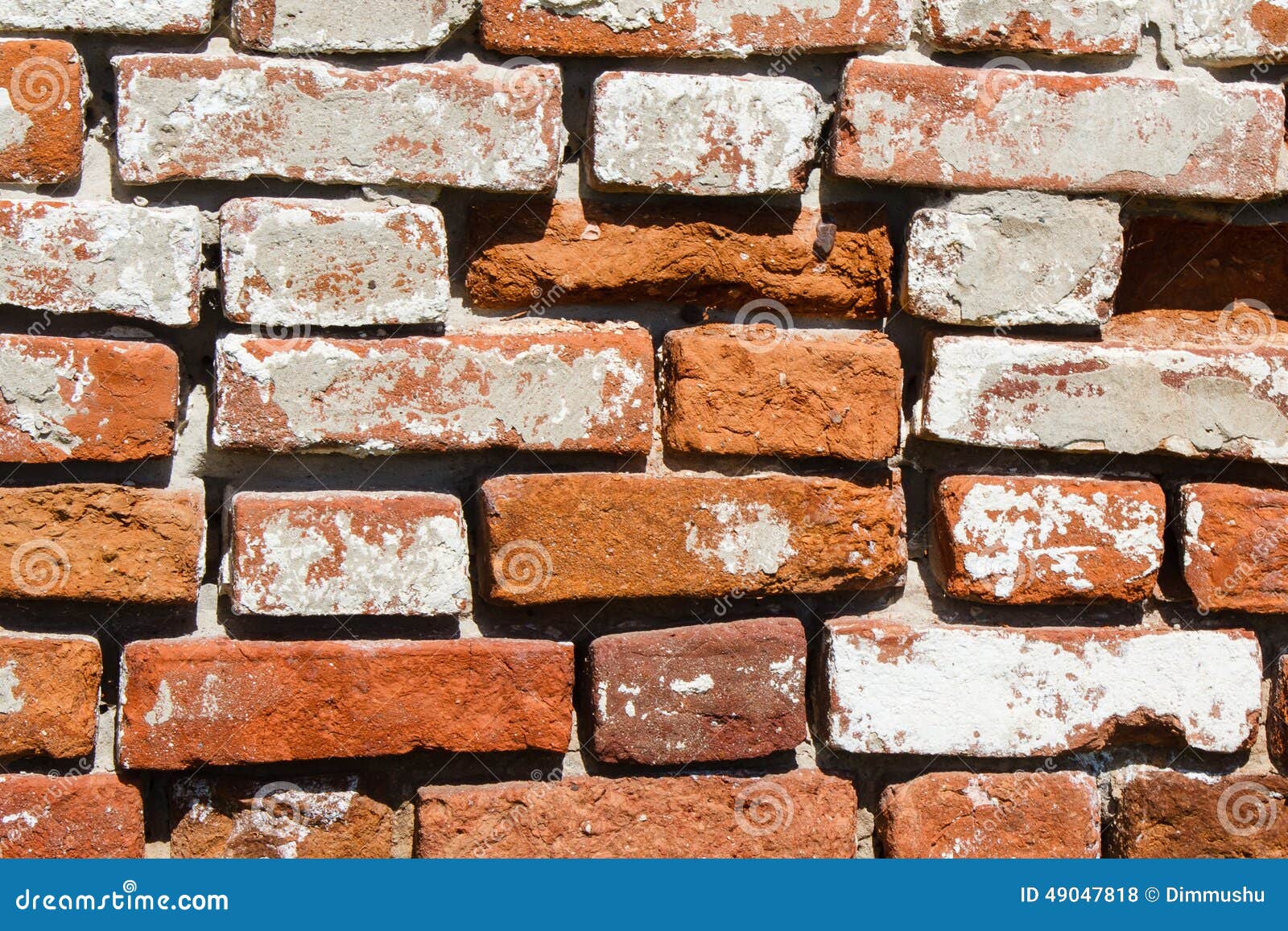 Ancient Wall from Old Bricks and Cement Stock Photo - Image of rustic ...