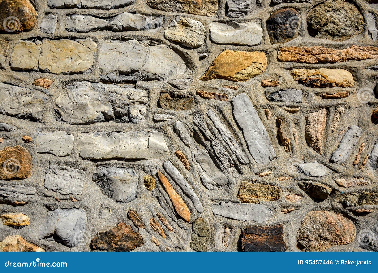 The Ancient Wall with Rocks Stock Photo - Image of architecture, stone ...
