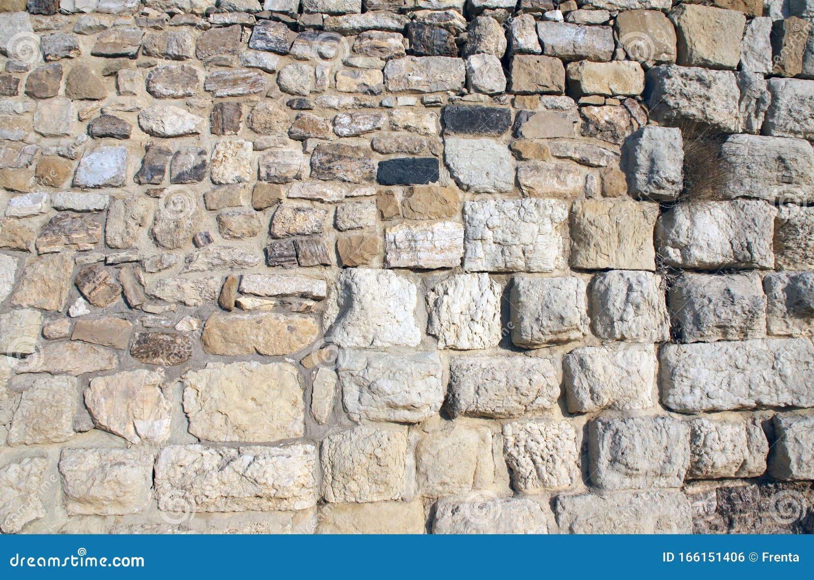 Ancient Wall of Stone Blocks Stock Photo - Image of size, olden: 166151406