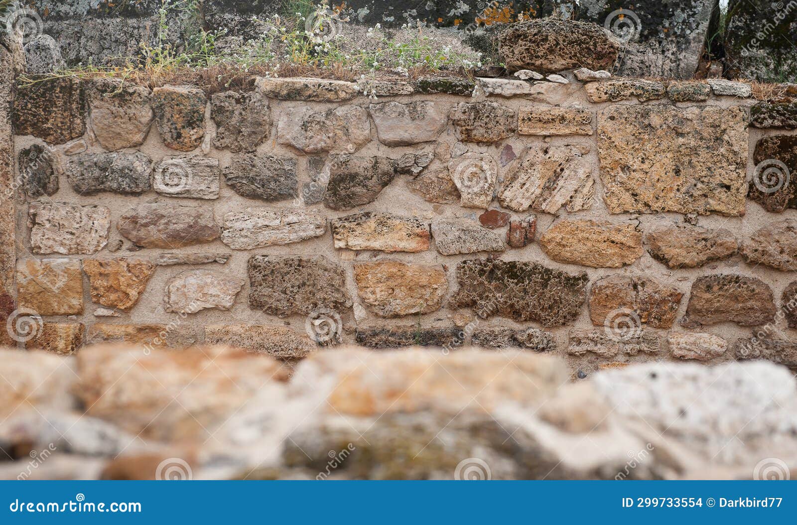 Ancient Wall Texture Background with Old Bricks Stock Photo - Image of ...