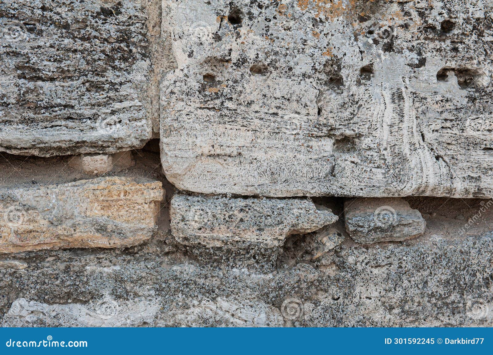 Ancient Wall Texture Background with Old Bricks Stock Image - Image of ...