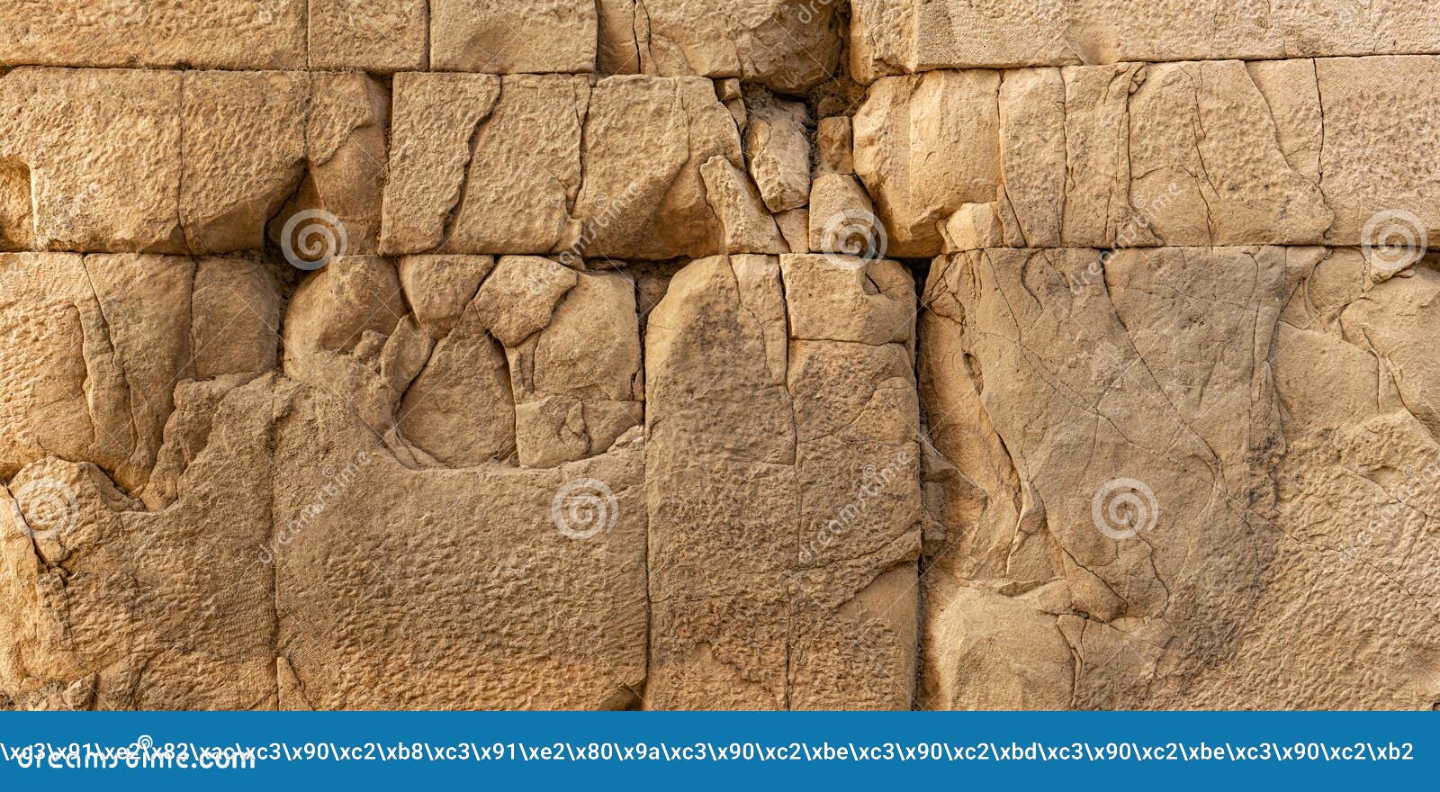 Ancient Wall Texture of Large Cracked Stone Blocks Stock Image - Image ...
