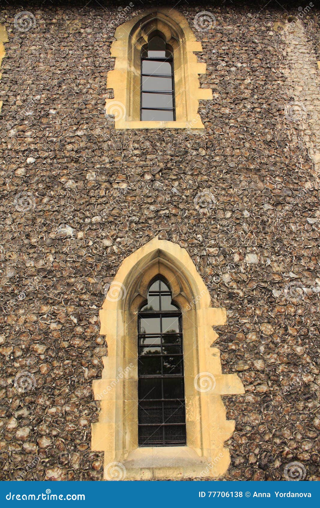 Ancient wall windows stock photo. Image of stone, ages - 77706138