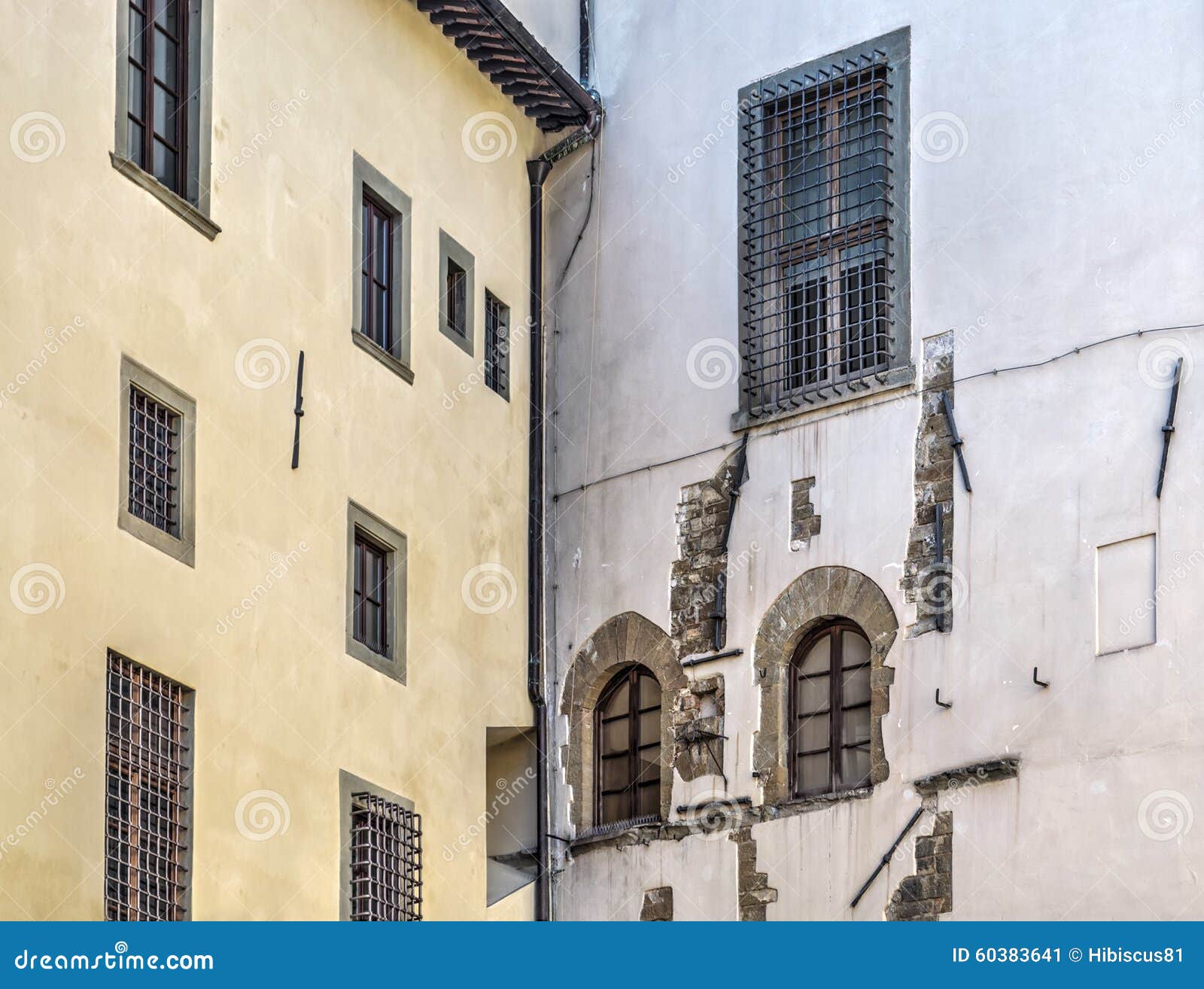 Ancient walls in Florence stock image. Image of detail - 60383641