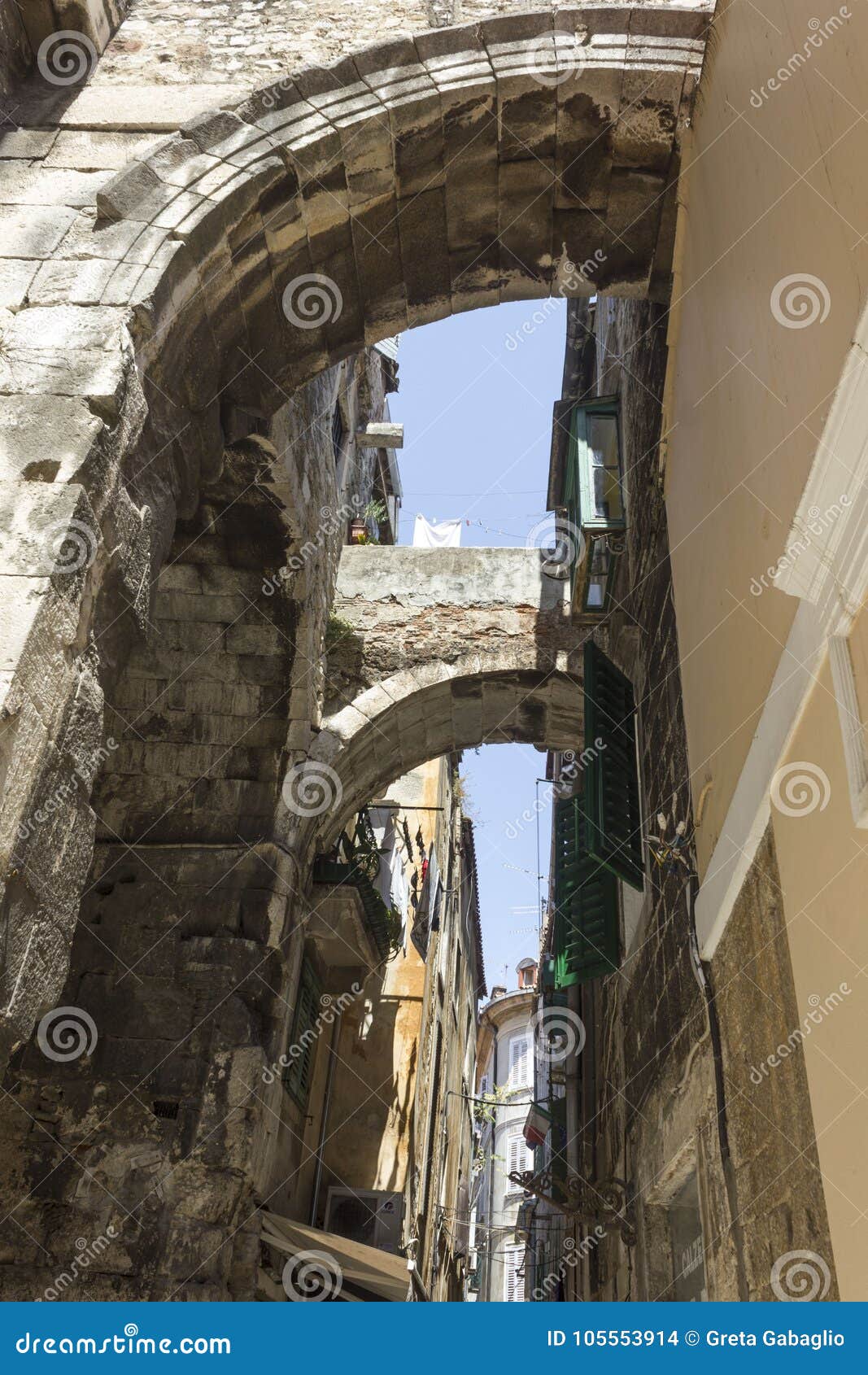 Ancient Walls of Split City in Croatia Stock Photo - Image of dalmatia ...