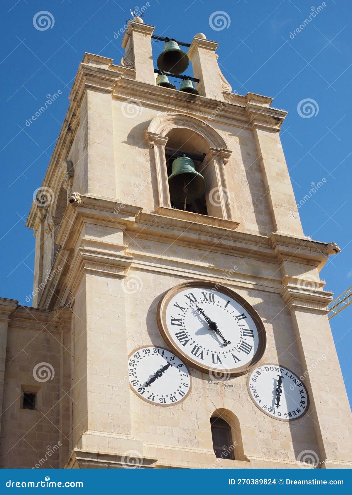 Ancient Walls and Streets of Valetta- the Capital of Malta. Stock Photo ...